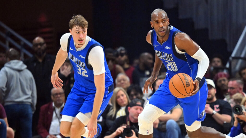 WATCH: Khris Middleton Teaches Cooper Flagg Post Technique At Dallas ...